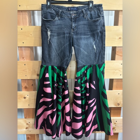 Jeans | Upcycled Jeans With Flare Bottoms By Susie | Poshmark